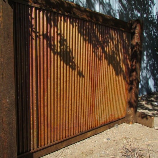 Large Steel Metal Wall Panels 26" x 72" - Corrugated, Rustic – Dakota Tin